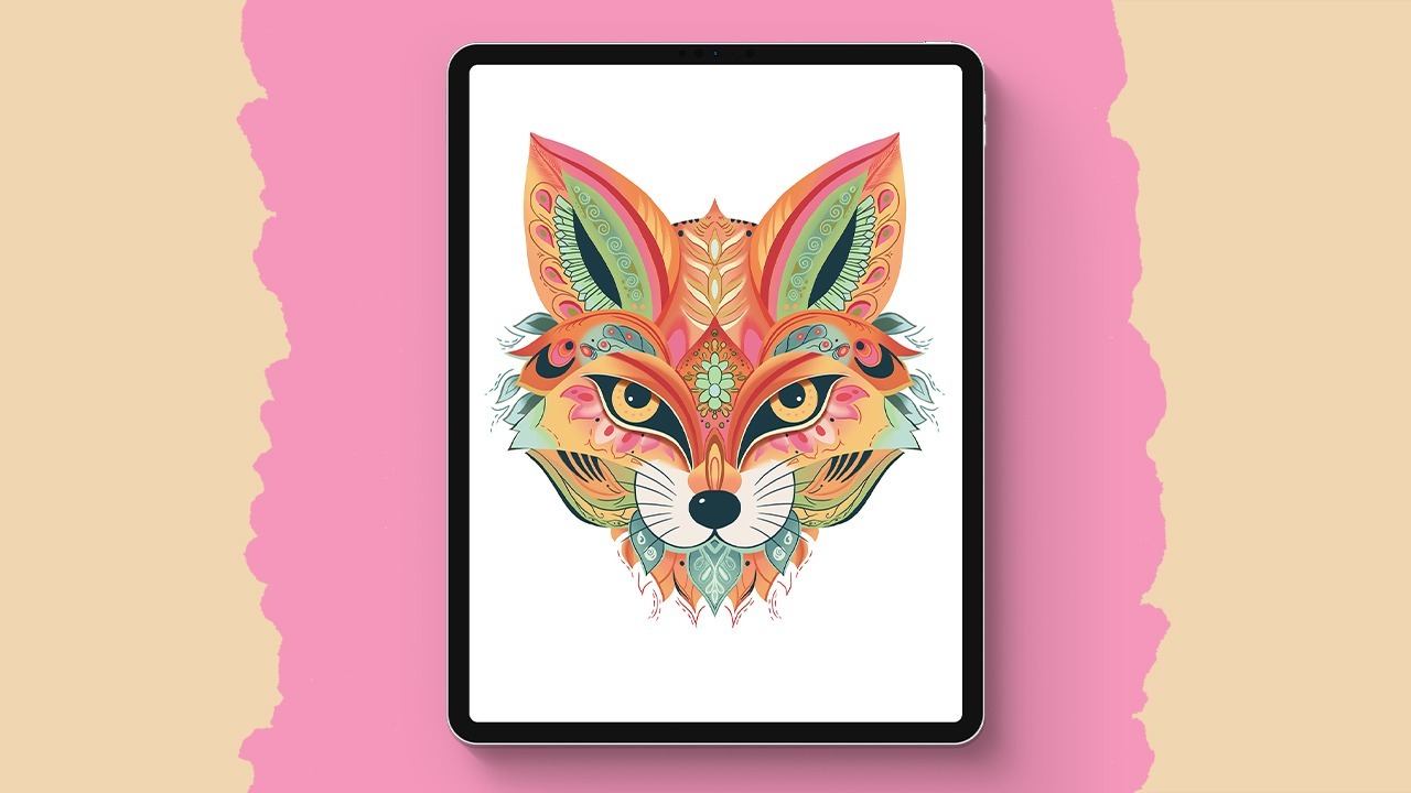 Mandala Fox - Art With Flo