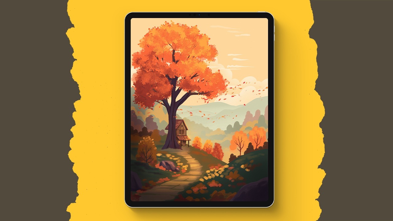 Little Fall Cabin - Art With Flo