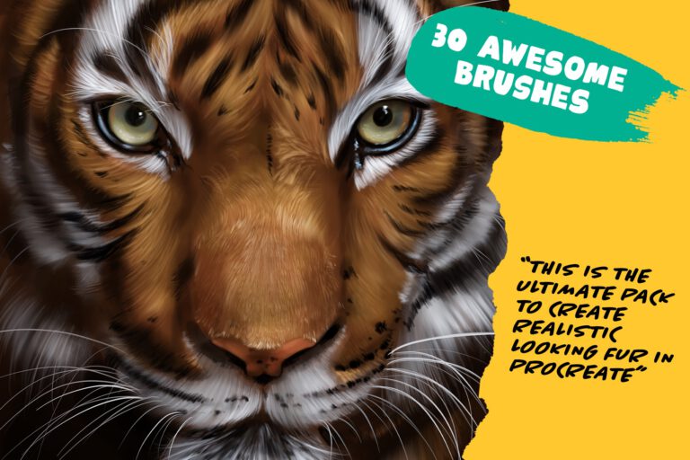 30 Fur Brushes - Art With Flo