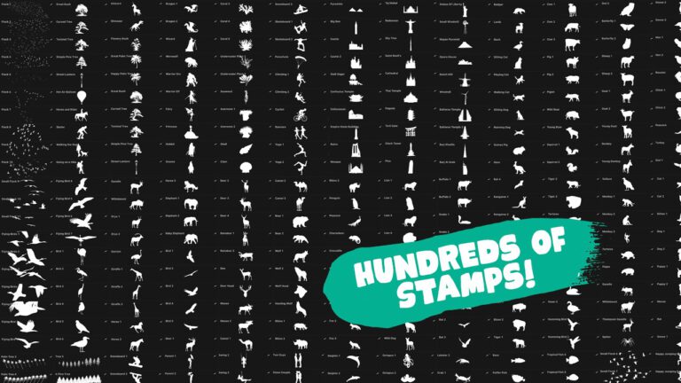 350+ Silhouette Brushes - Art With Flo