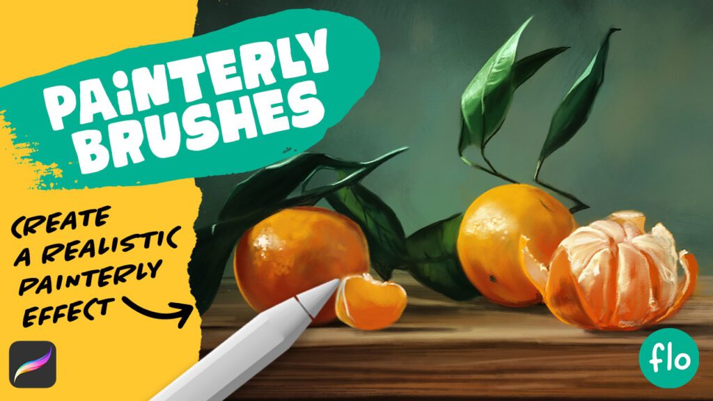 30 Painterly Brushes - Art With Flo