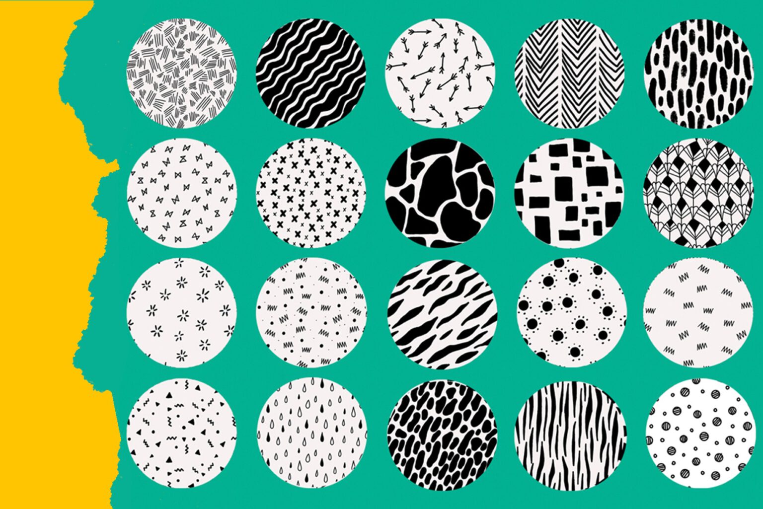 40 Seamless Pattern Brushes - Art With Flo