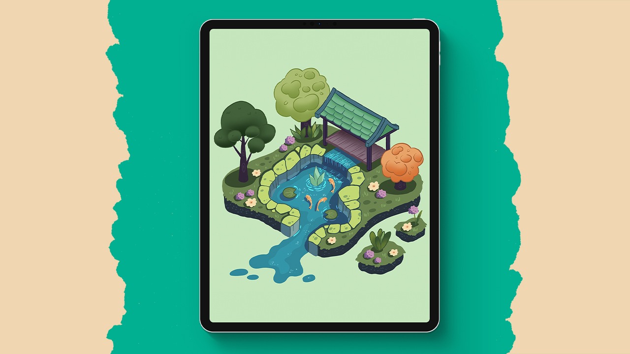 Isometric Garden - Art With Flo
