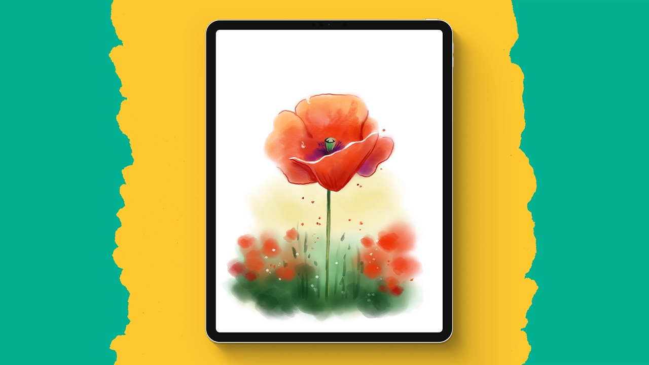 Watercolor Poppy - Art With Flo