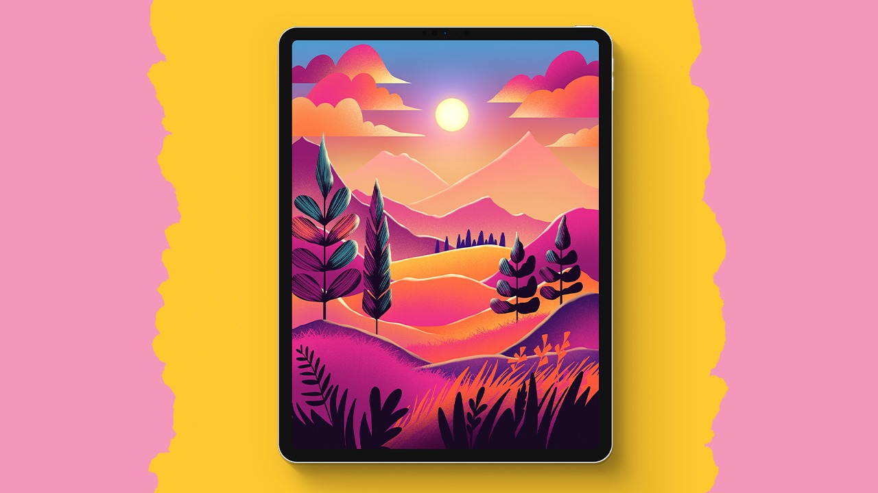 Pink Sunset - Art With Flo