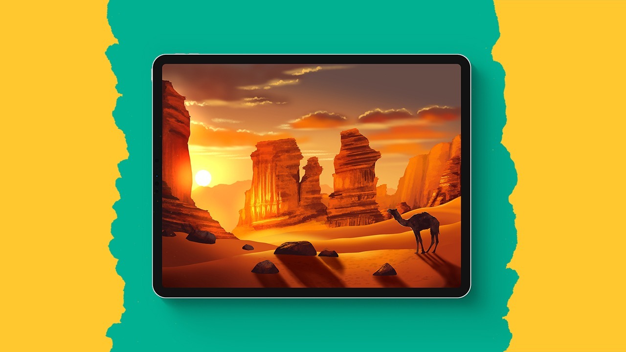 Dramatic Desert - Art With Flo