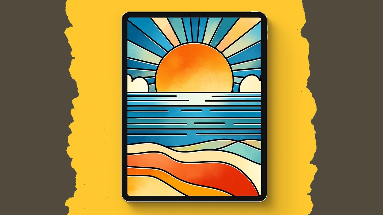 Stained Glass Sunset - Art With Flo